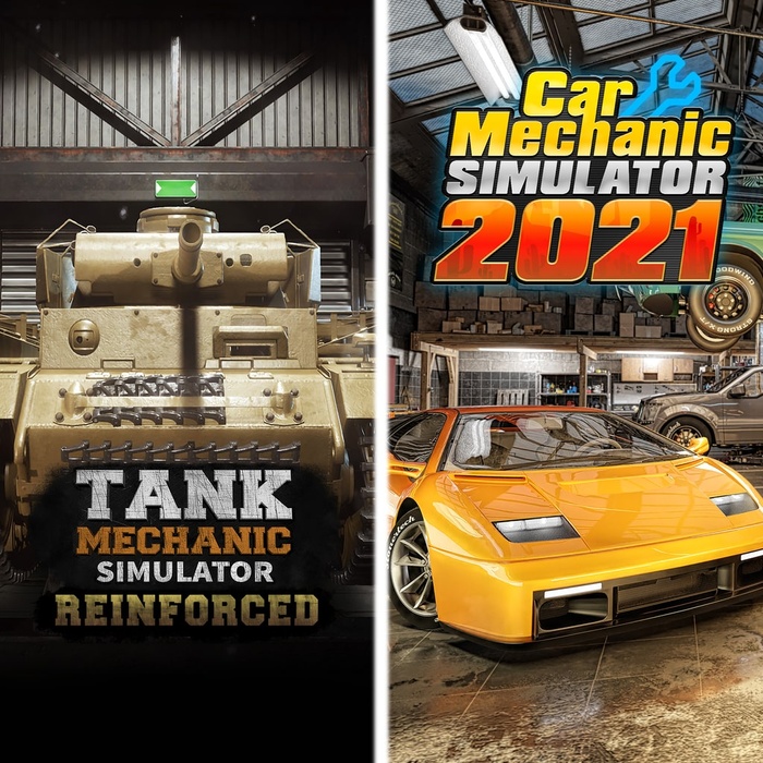 Tank Mechanic Simulator & Car Mechanic Simulator 2021 [PS4] · Игры PlayStation · autoFUT